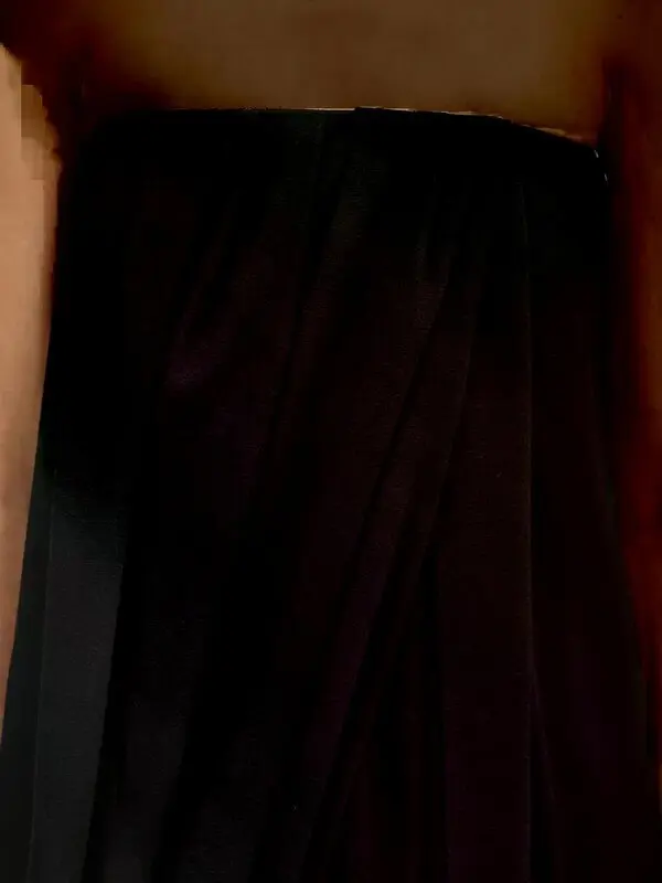 JW Anderson Draped Bustier Strapless Dress