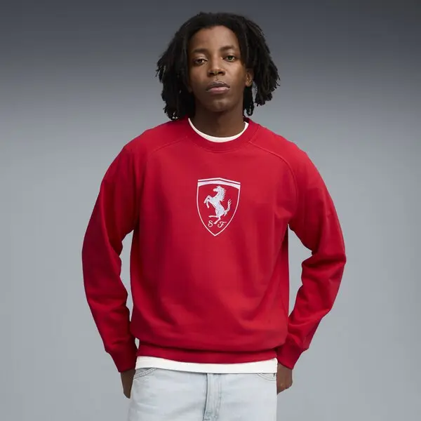 PUMA Scuderia Ferrari Motorsport Crew Neck Sweatshirt - Red