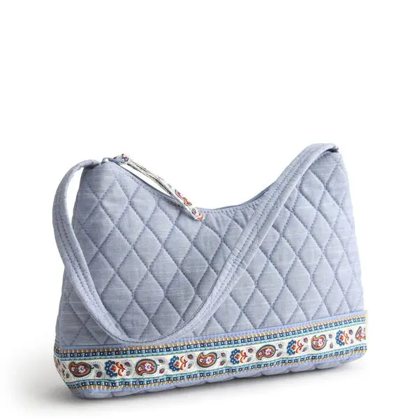 VERA BRADLEY Post Shoulder Bag - Blue