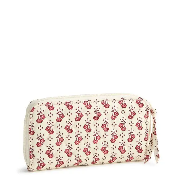VERA BRADLEY Medium Continental Wallet In Rachel Ditsy - Red