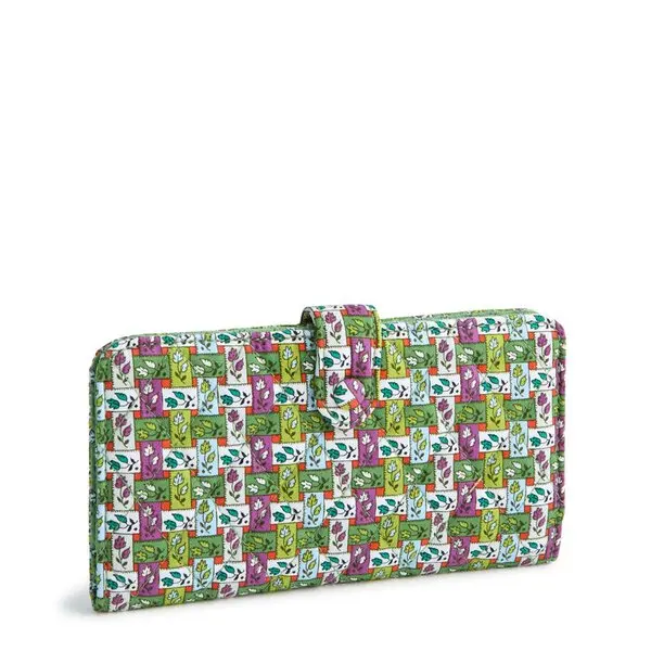 VERA BRADLEY Tab Wallet In Ribbon Plaid - Green
