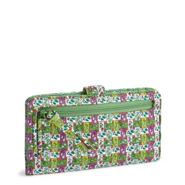 VERA BRADLEY Tab Wallet In Ribbon Plaid - Green