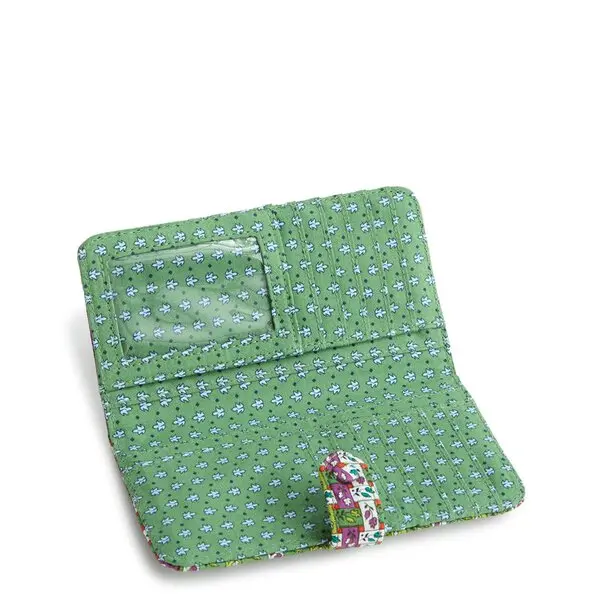 VERA BRADLEY Tab Wallet In Ribbon Plaid - Green