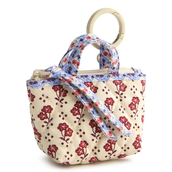 VERA BRADLEY Original Tote Bag Charm - Red