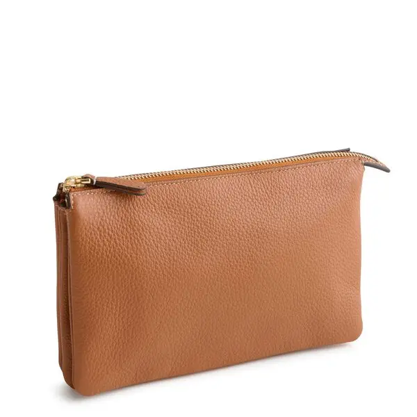 VERA BRADLEY Accordion Pouch - Brown