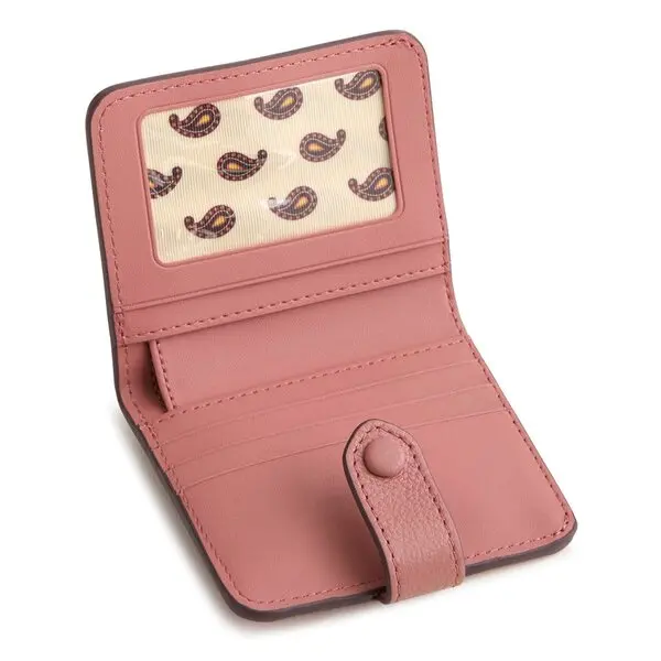 VERA BRADLEY Small Tab Wallet In Withered Rose - Pink