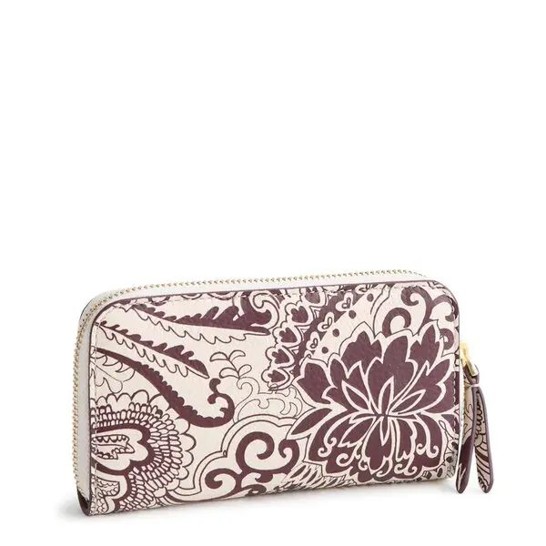 VERA BRADLEY Medium Continental Wallet In Eclectic Paisley Cottage Cream