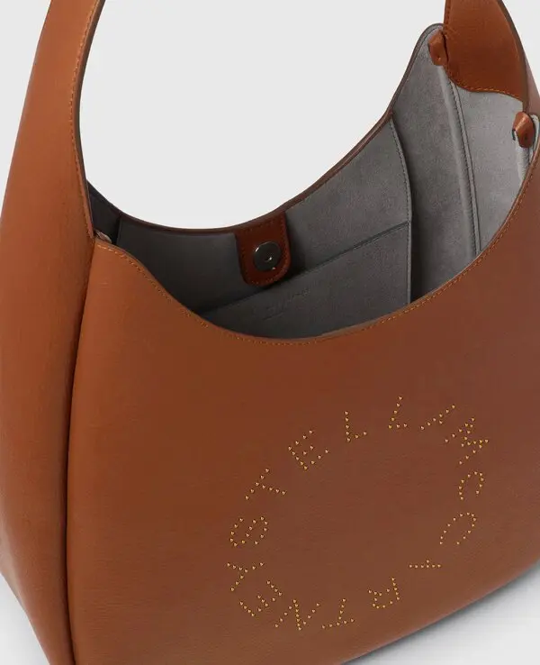Stella McCartney Logo Slouchy Medium Hobo Bag