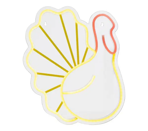 NORTHLIGHT Led Turkey Thanksgiving Wall Or Wind W Decor 15 - One-color