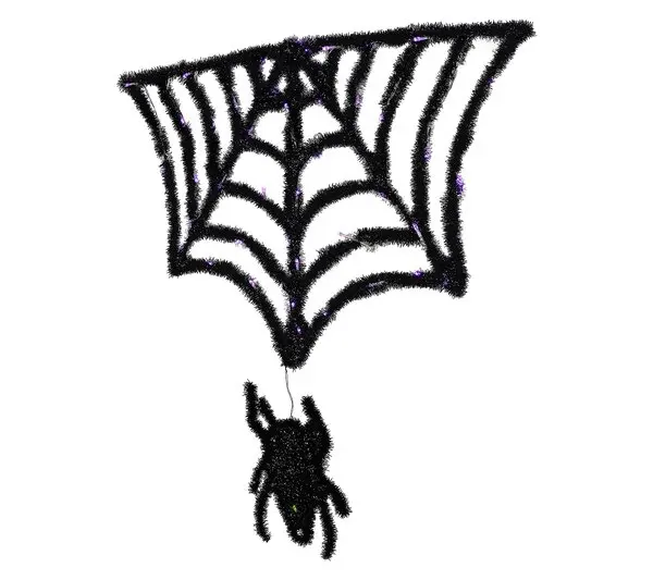 NORTHLIGHT Spider & Web Halloween Decor 36' Led Lights