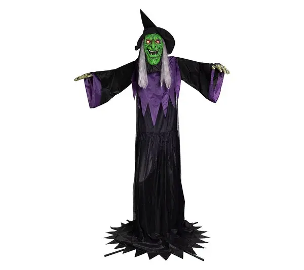 NORTHLIGHT Talking Witch Commercial Halloween D Cor 15 - One-color