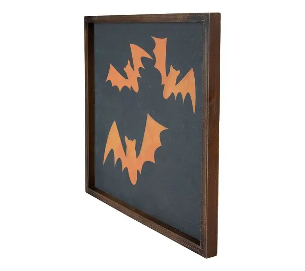 NORTHLIGHT 15.75' Halloween Wall Decor With Bat Silhouettes