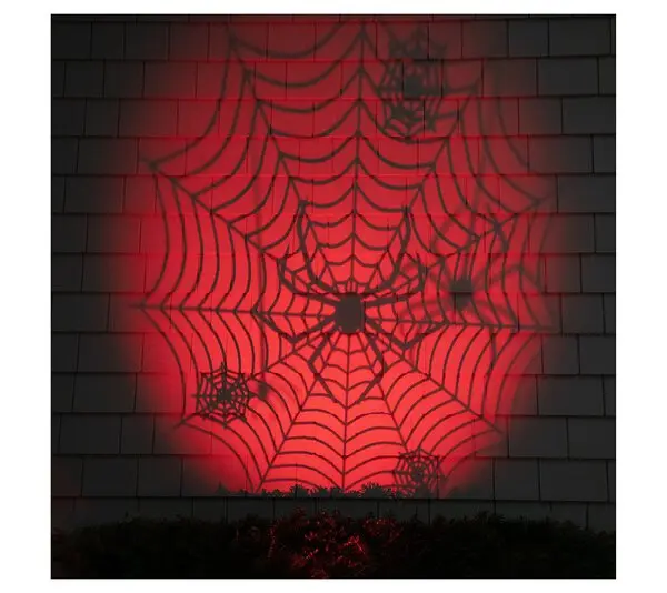 NORTHLIGHT Spiderweb Halloween Yard Light Proje Tor 7