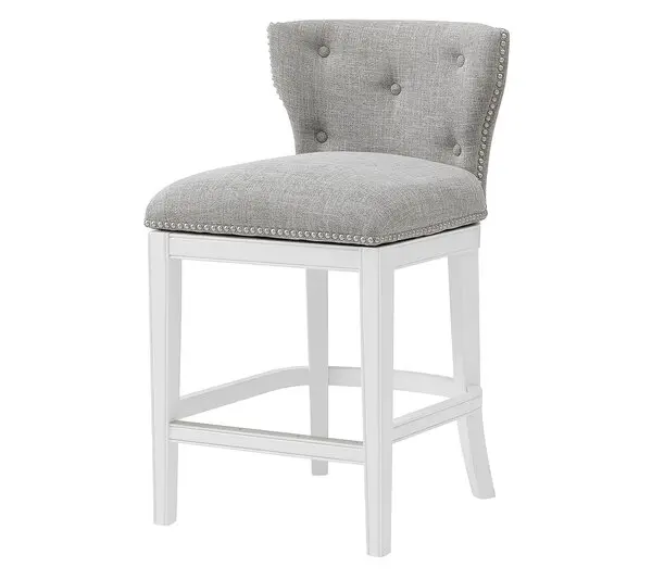 ALATERRE FURNITURE Miranda Swivel Counter Heigh T Barstool - One-color