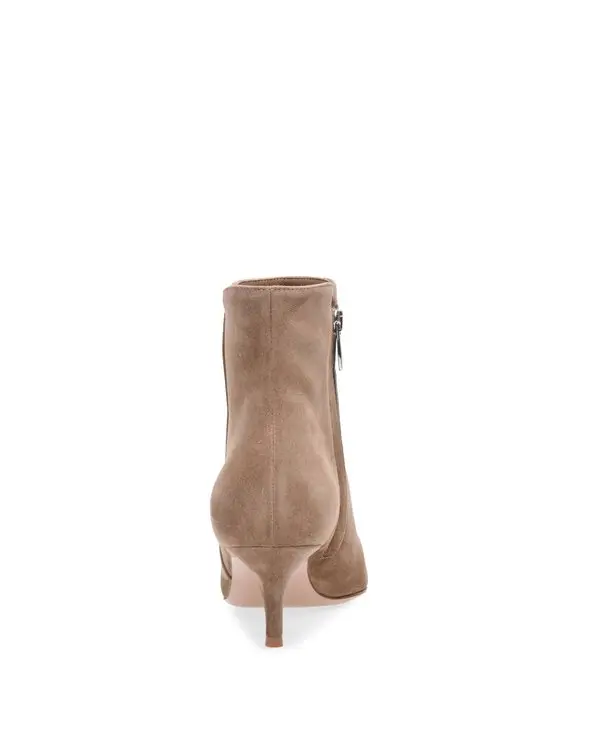 GIANVITO ROSSI Levy 55 Booties - Brown Leather