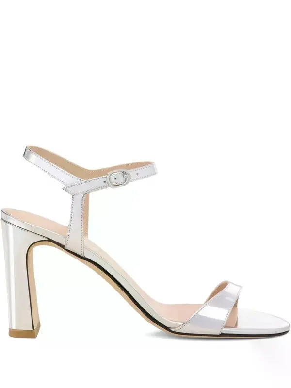 STUART WEITZMAN Metallic Block-heel Sandals