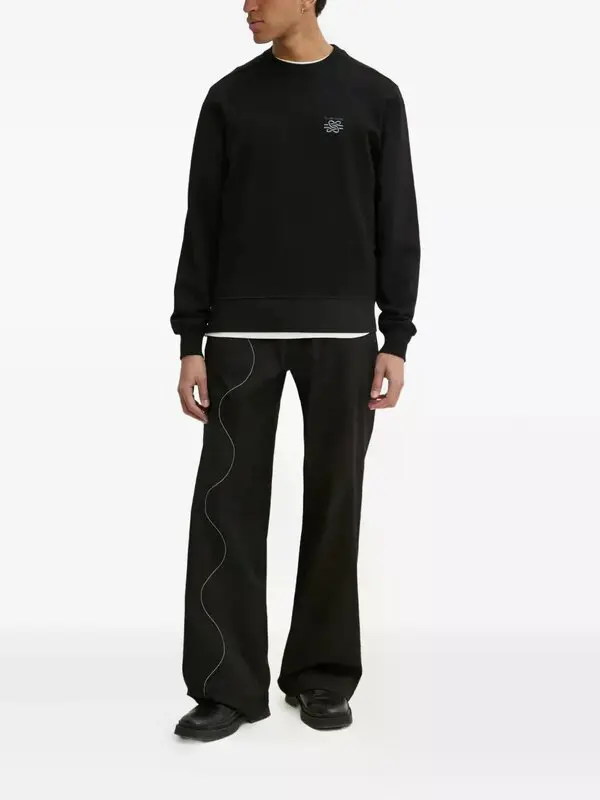 Filling Pieces Embroidered Logo Sweatshirt