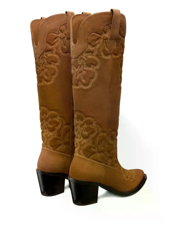 STUART WEITZMAN 70mm Felix Suede Boots - Brown