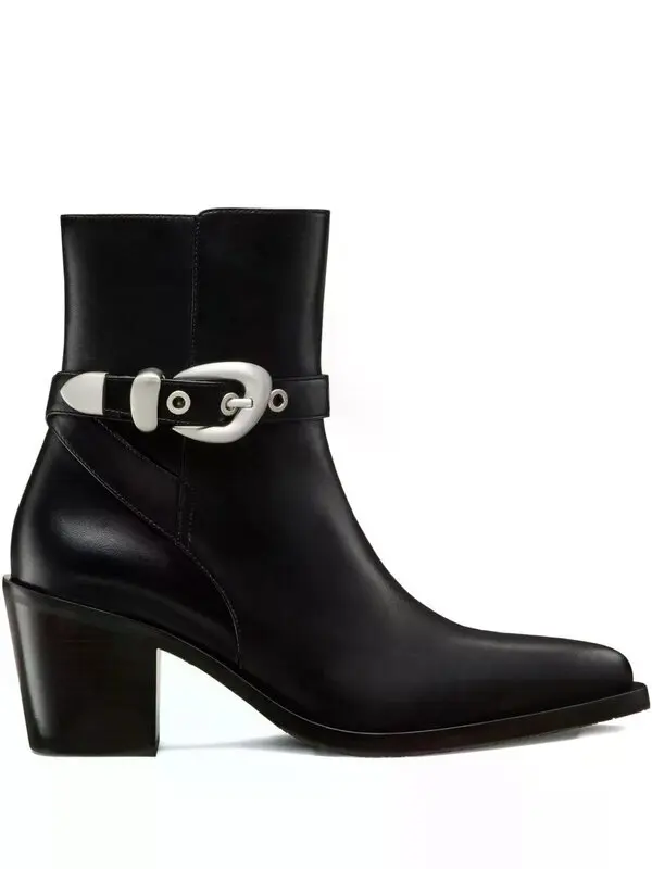 STUART WEITZMAN Maven Buckle-strap Leather Boots