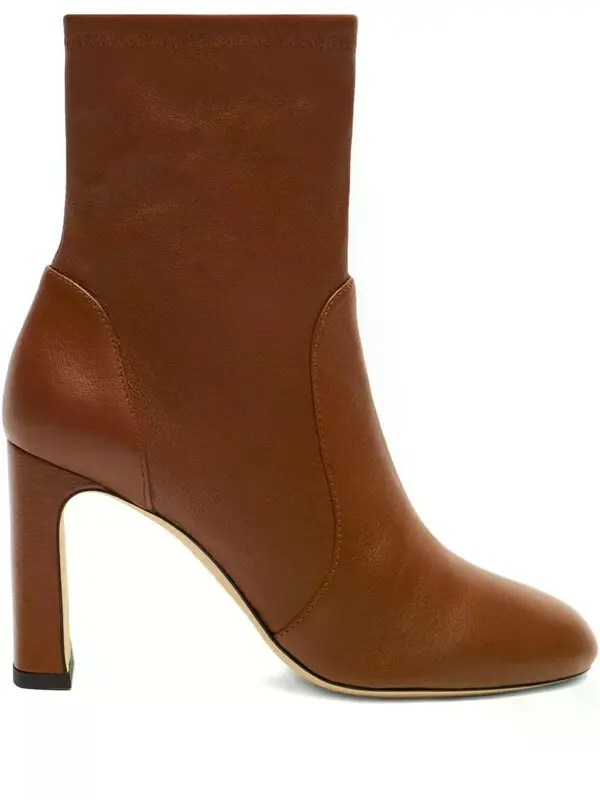 STUART WEITZMAN 85mm Babette Leather Ankle Boots
