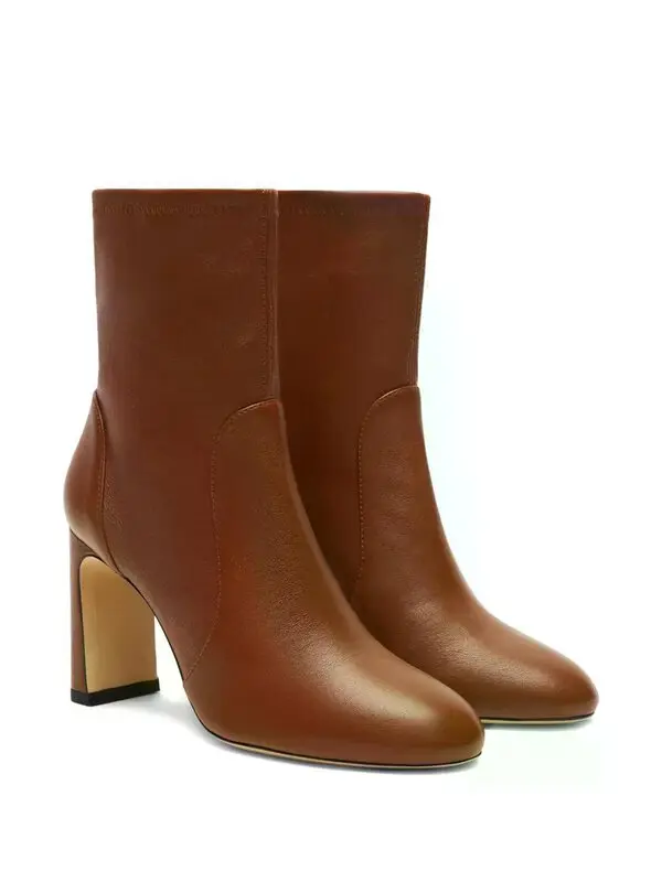 STUART WEITZMAN 85mm Babette Leather Ankle Boots