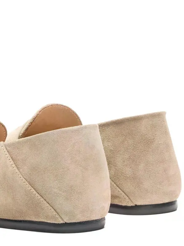 STUART WEITZMAN Brooks Pleated Penny Loafers - Neutrals