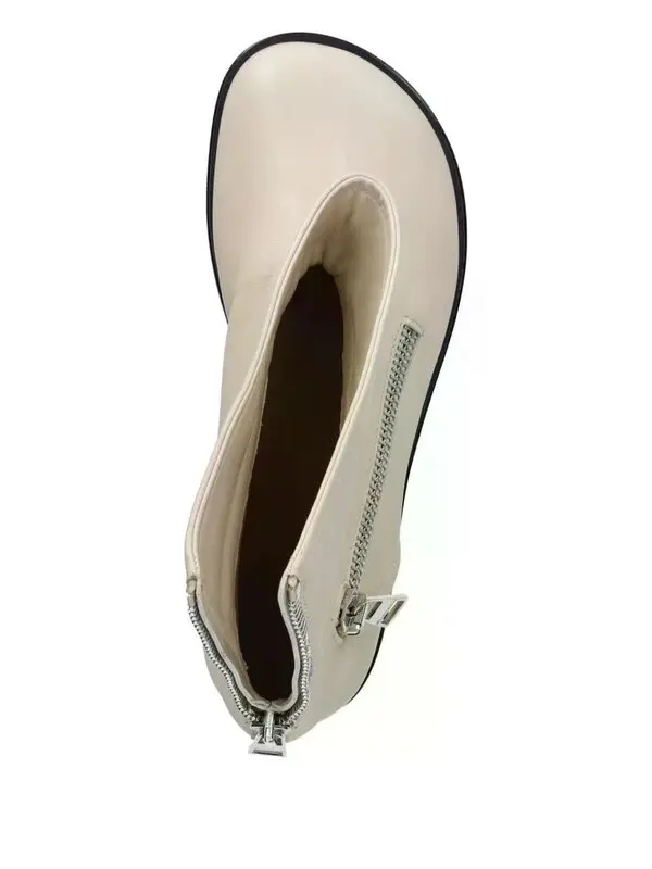 JW Anderson 30mm Zip-detail Boots - Neutrals