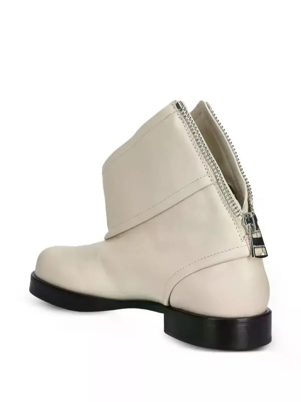 JW Anderson 30mm Zip-detail Boots - Neutrals