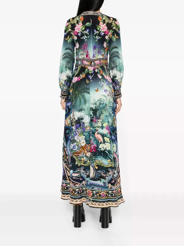 Camilla Basked In Baroque Dress - Blue