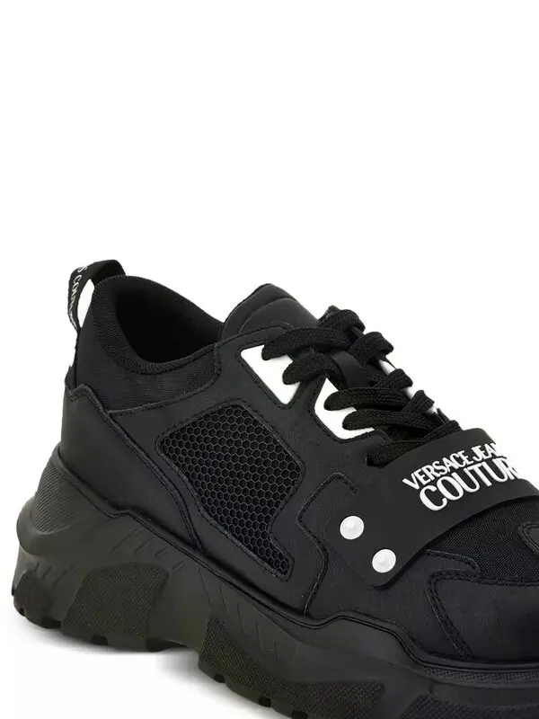 Versace Logo-plaque Mesh Sneakers