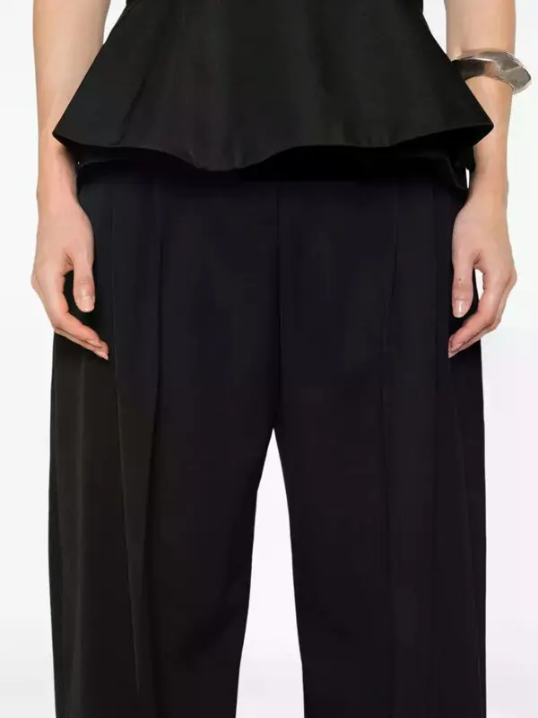 Alexander McQueen Cotton Tapered Trousers