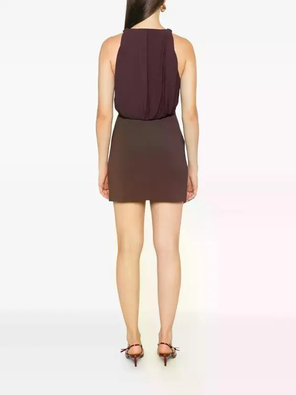 Elisabetta Franchi Chain-embellished Dress - Brown