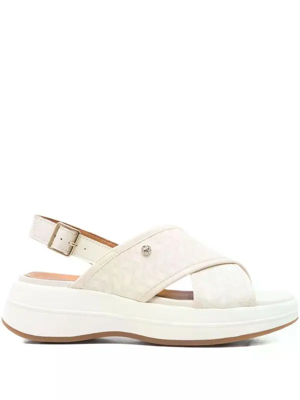 Geox 55mm Spherica Cross-strap Platform Sandals