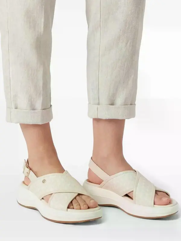 Geox 55mm Spherica Cross-strap Platform Sandals