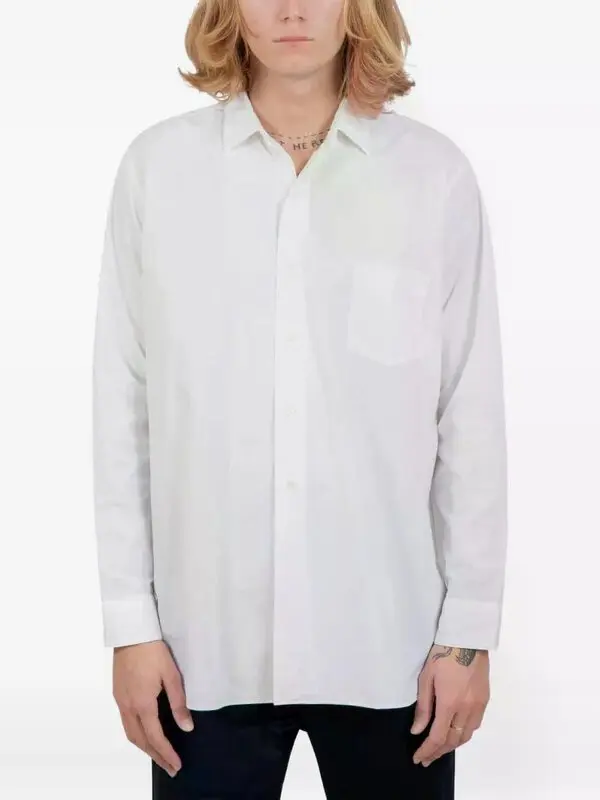 BEAMS Classic-collar Cotton Shirt