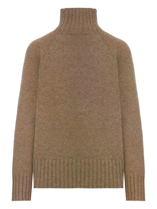 Max Mara Turtleneck Ribbed Sweater