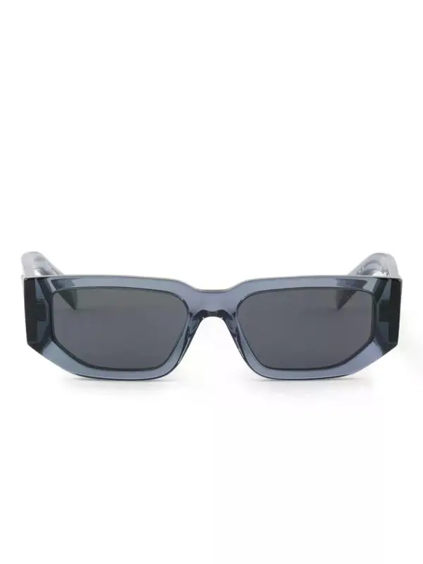 Prada Logo-triangle Sunglasses - Blue