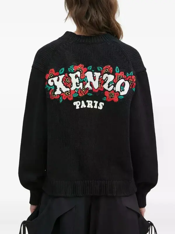 Kenzo Verdy Market Floral-embroidered Cardigan