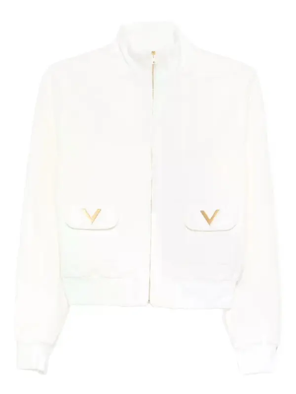 Valentino Garavani Zip-front Sweatshirt - White