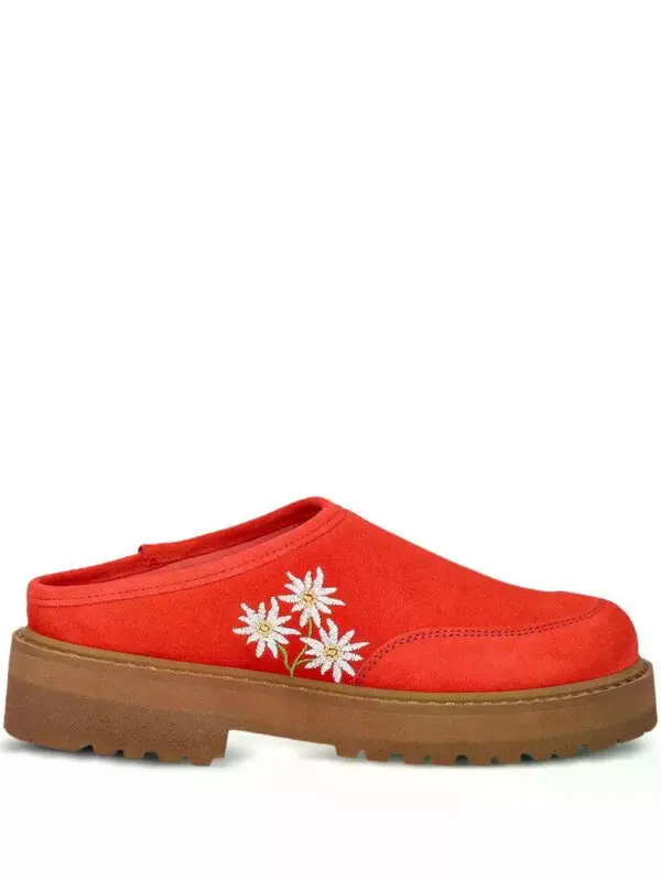 Diemme Maggiore Stella Alpina Platform Mules - Orange