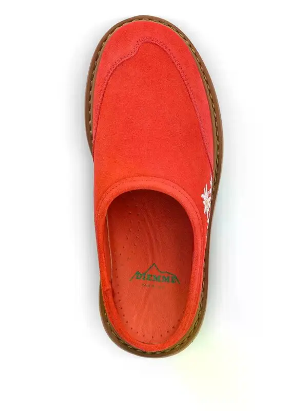 Diemme Maggiore Stella Alpina Platform Mules - Orange