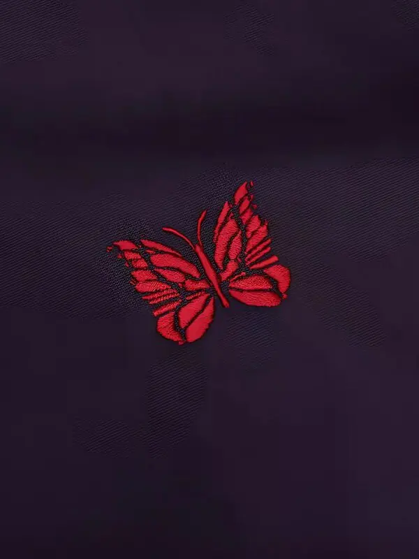 Needles Side-stripe Butterfly-embroidered Track Jacket
