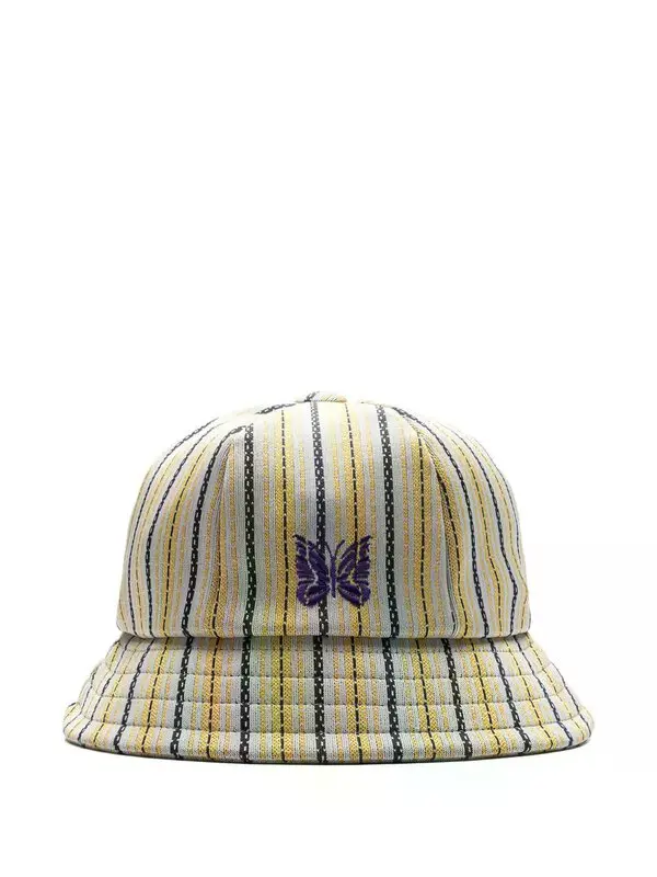 Needles Striped Butterfly Bucket Hat - Grey