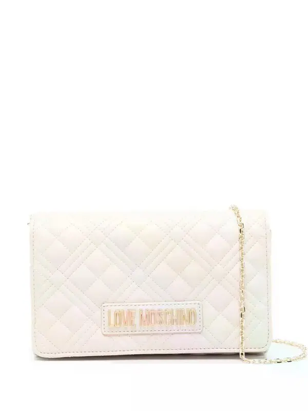 Moschino Quilted Shoulder Bag - Neutrals
