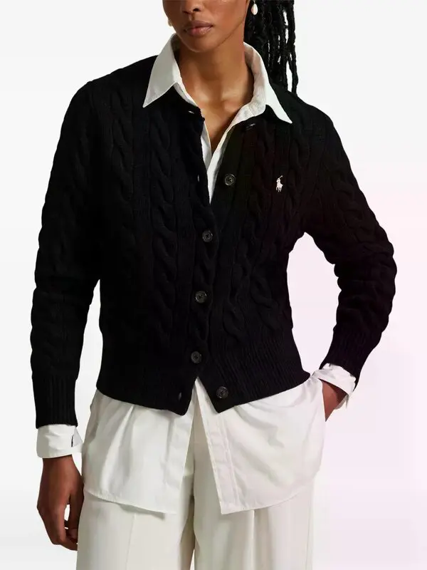 Polo Ralph Lauren Cable-knit Cardigan - Black
