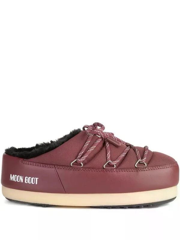 Moon Boot Evx Lace-up Mules - Red
