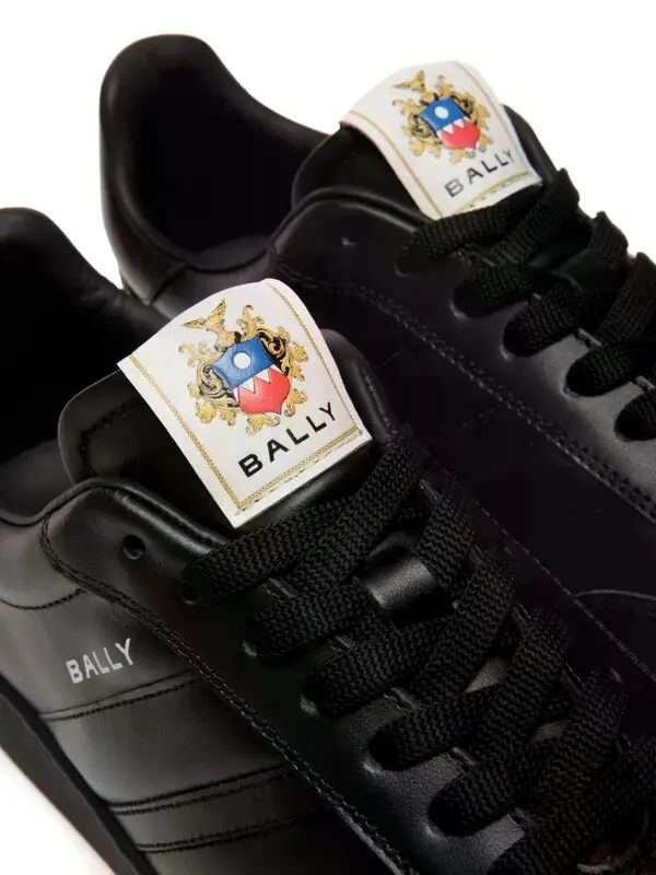 Bally Retro Crest Leather Sneakers