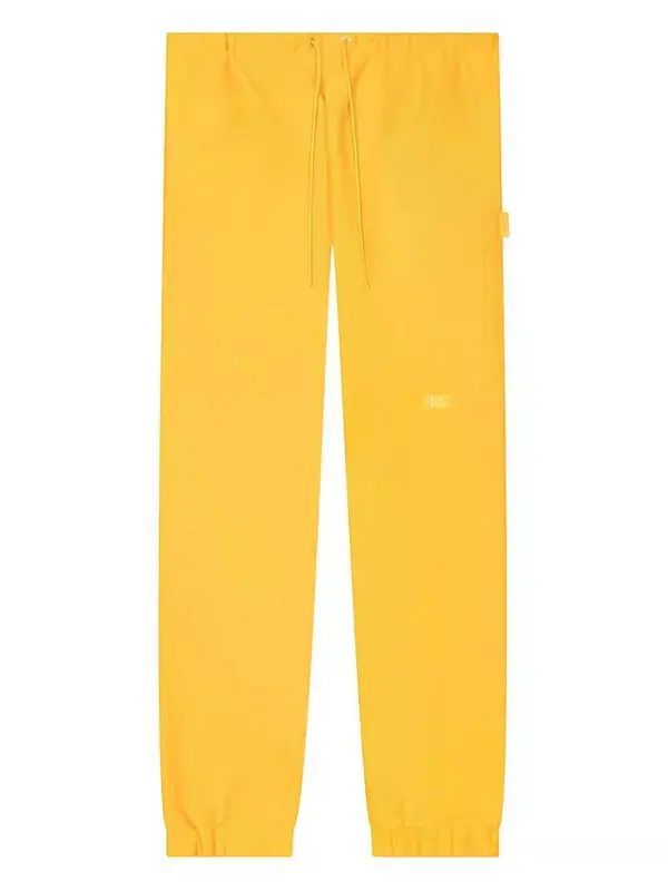 ADVISORY BOARD CRYSTALS Sphene Embroidered-number Track Pants - Yellow