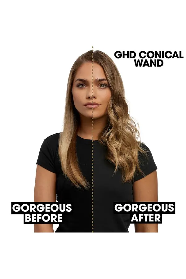 GHD Chronos Curve Conical Wand - Black