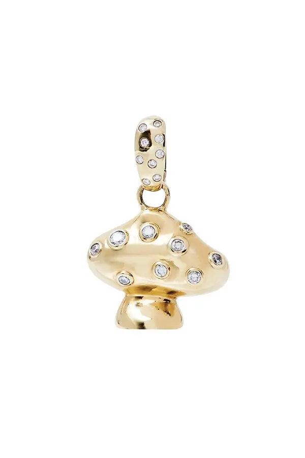 TIMELESS PRECIOUS Poppy Pendant Charm - 14k Yellow Gold & Diamonds
